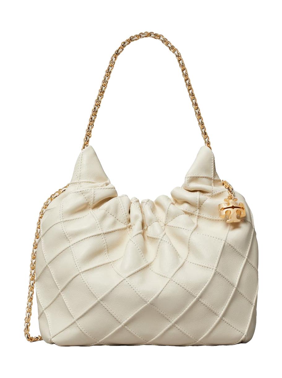 TORY BURCH Tory Burch Mini Fleming Quilted Leather Hobo Bag